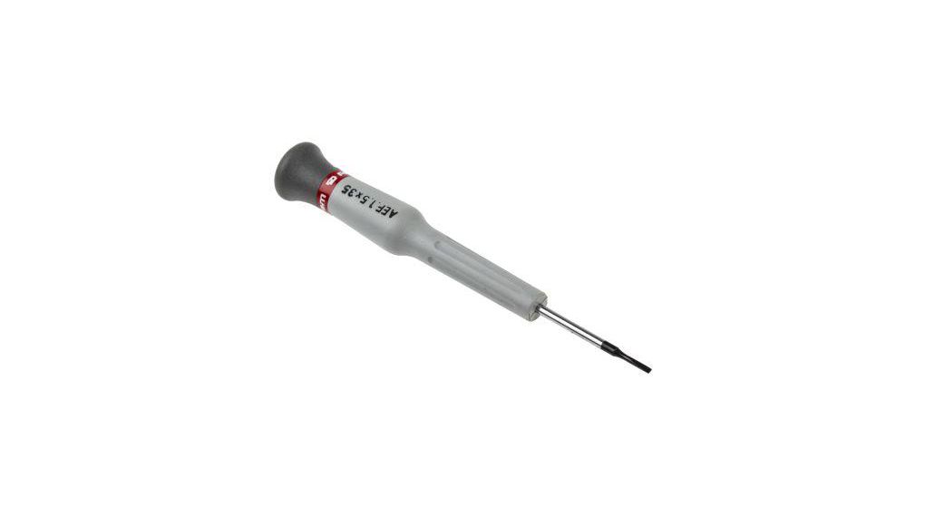 AEF.1.5X35 | Facom Slotted Precision Screwdriver, 1.5 mm Tip, 35 mm ...