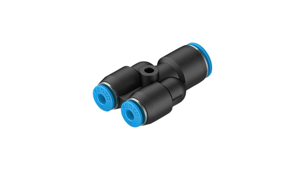 QSY-8-4 | Festo Y-fitting, Perslucht, Koper, 41.9mm, Ø8 mm, push-in ...
