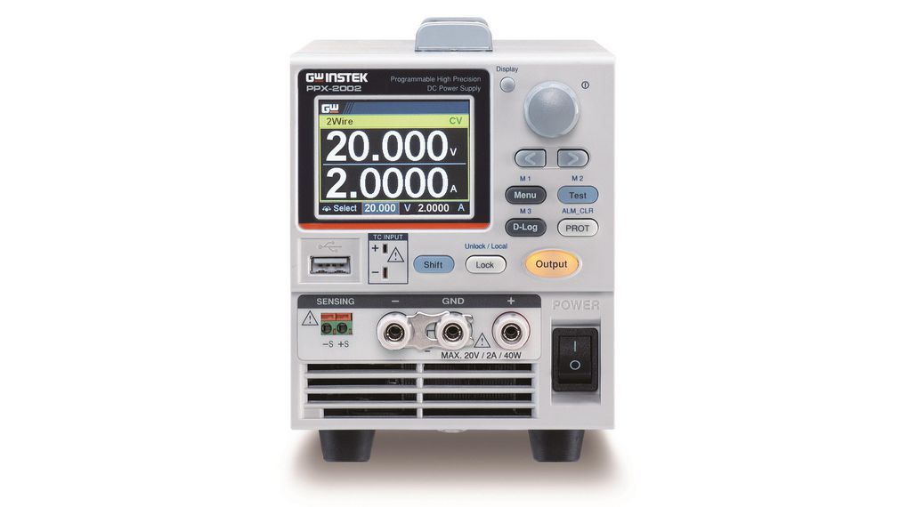 PPX-2002 | GW Instek Bench Top Power Supply Programmable 20V 2A 40W USB ...