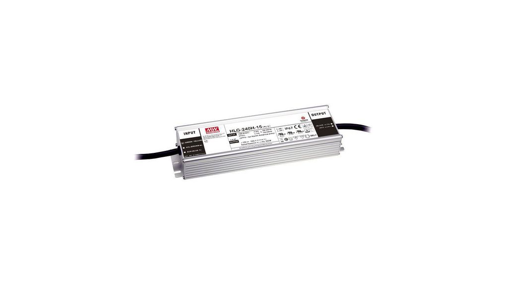 HLG-240H-48AB | MEAN WELL LED Driver 240W 5A 24 ... 48V IP65 ...
