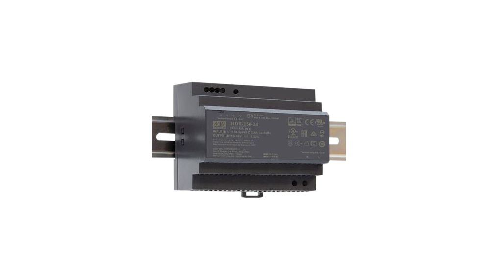HDR-150-12 | MEAN WELL DIN-Rail Power Supply 89% 12V 11.3A 150W ...