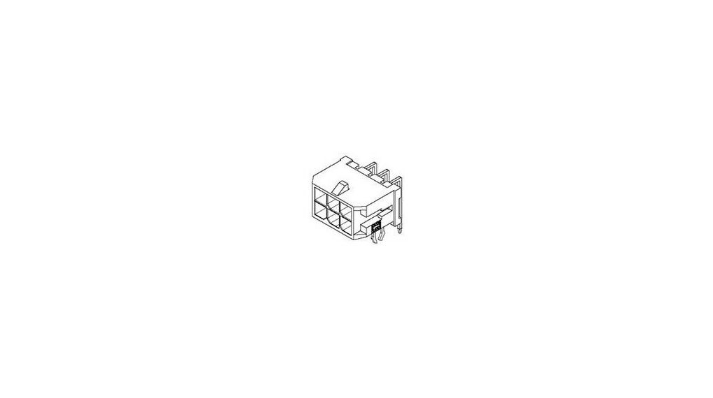 43045-0623 | Molex Micro-Fit 3.0 90° Header 3.00mm Dual Row 4 Circuits ...