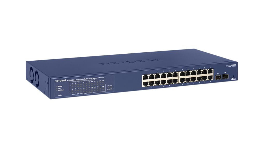 GS724TPP-100EUS | Netgear PoE Switch, Layer 3 Managed, 1Gbps, 380W ...