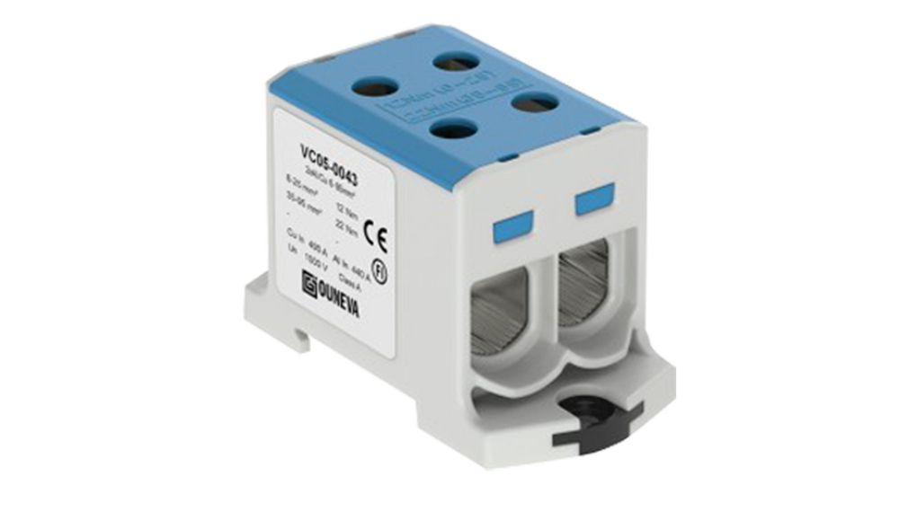 VC05-0043 | Ouneva Isolerat universellt kontaktdon, Skruv, 2 Poler, 1kV ...