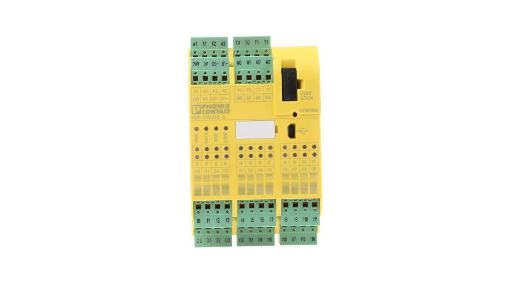 2986232 | Phoenix Contact PSR-TRISAFE PSR-SPP- 24DC/TS/S Series Safety Controller, 20 Safety ...