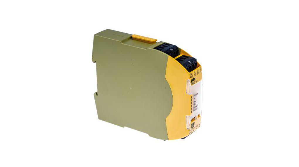 750106 | Pilz Dual-Channel Two Hand Control Safety Relay, 24V dc, 3 ...