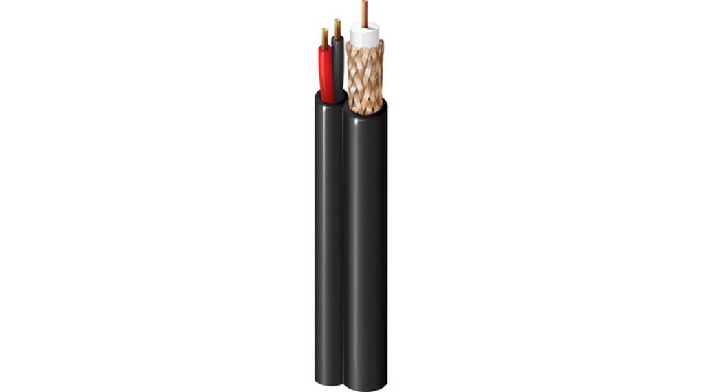 549945 010500 | Belden Coaxial Cable RG-59 PVC 75Ohm Bare Copper Black ...