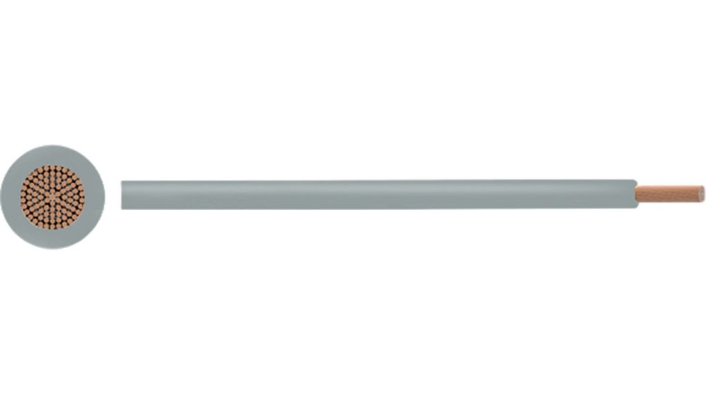 RND 475-00207 | RND Litze LSZH 1.5mm² Kupfer, blank Grau H07Z-K 100m ...