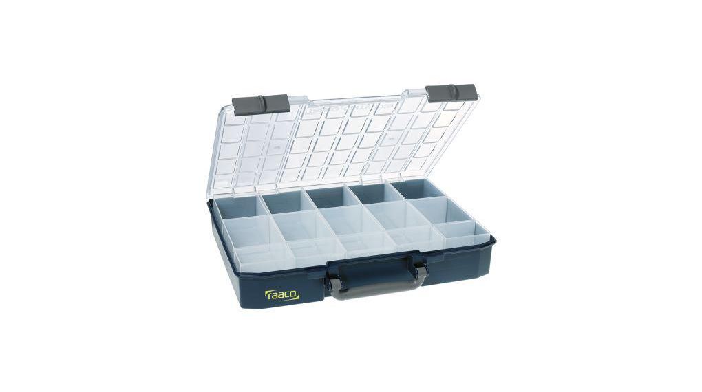 136310 | Raaco 15 Cell Blue Compartment Box, 79mm x 413mm x 330mm ...