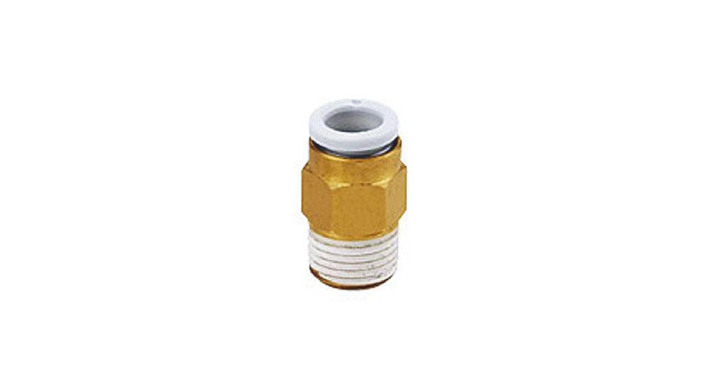 KQ2H04-M6A | SMC KQ2 Series Straight Threaded Adaptor, M6 Male to Push In 4 mm, Threaded-to-Tube ...