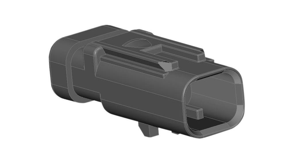 776534-1 | TE Connectivity - AMP Housing, Red, Socket, Poles - 2, Rows ...