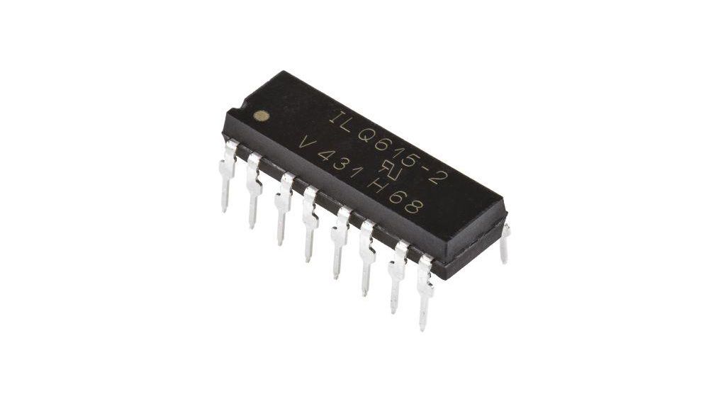 ILQ615-2 | Vishay ILQ615-2 DC Input Transistor Output Quad Optocoupler, Through Hole, 16-Pin ...