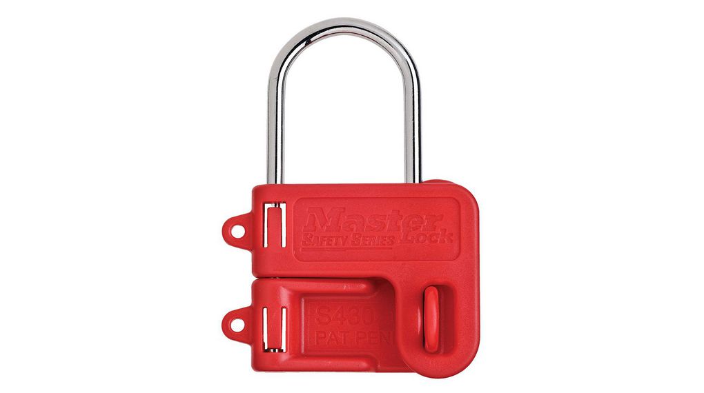 S430 | Master Lock Red 2-Lock Steel Lockout Hasp, 7mm Shackle ...