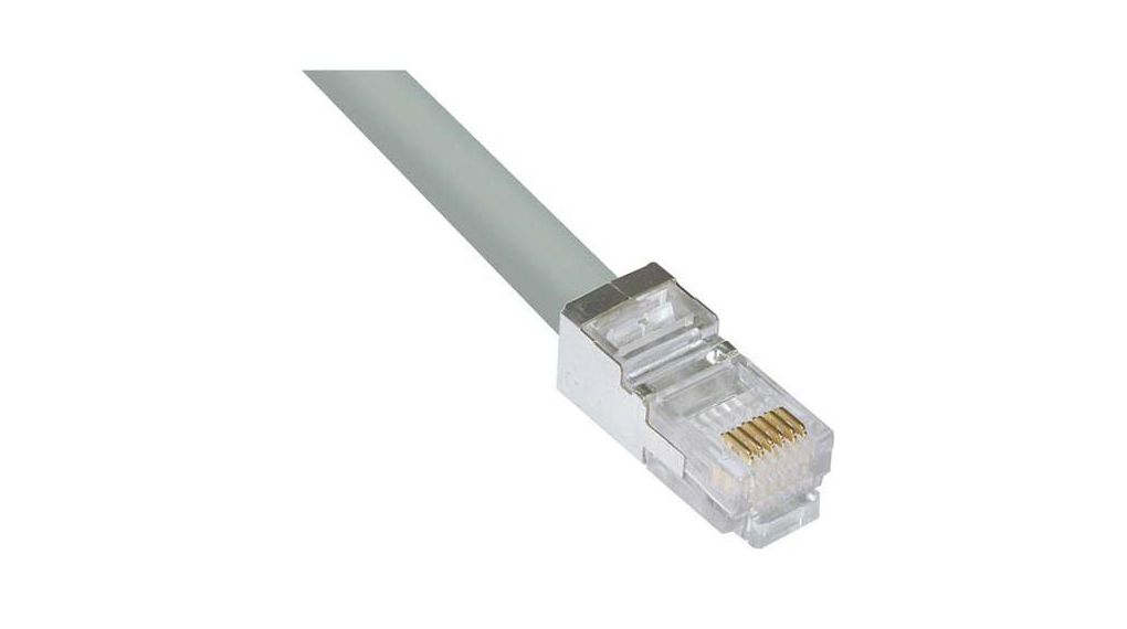 TRDU45SCR-5 | L-Com TRD, 5 ft, Grey RJ45 to Male RJ45 Male, Aluminium ...