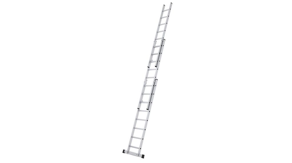 44852 | Zarges 3 x 10 Step Aluminium Extension Ladder, 6.65m Open ...