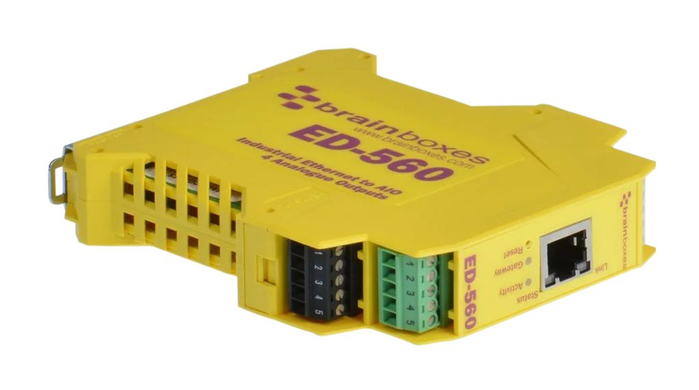 ED-560 | Brainboxes Media Converter, Ethernet - Analogue, 30V, RJ45 Ports 1, IP20 | Distrelec Norway
