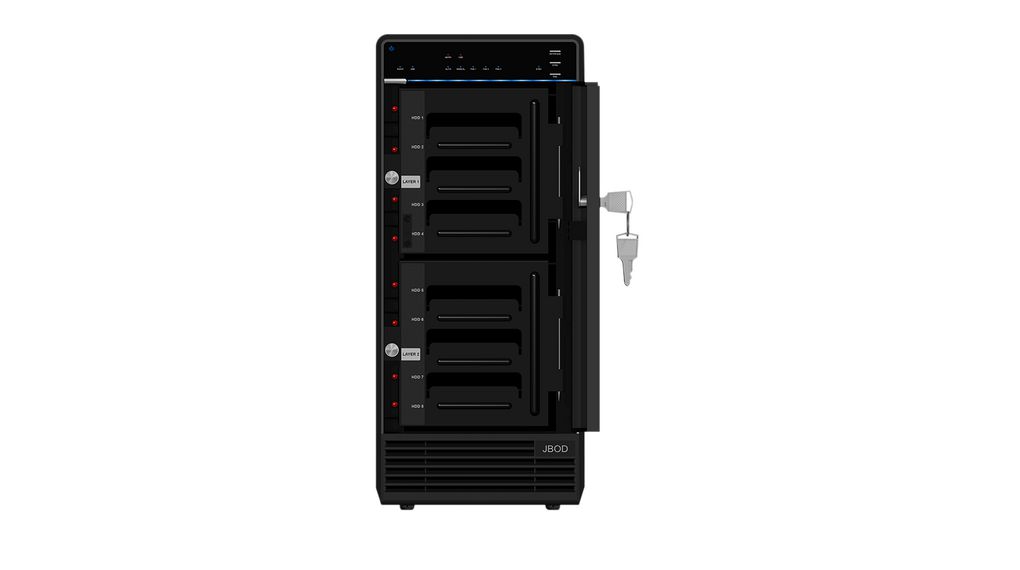 IB-3680SU3 | ICY BOX 8-Bay External JBOD Enclosure for 3.5 HDD | Distrelec Germany