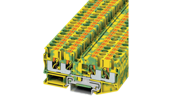 3212950 | Phoenix Contact Ground modular terminal block, Push-In, 4 ...