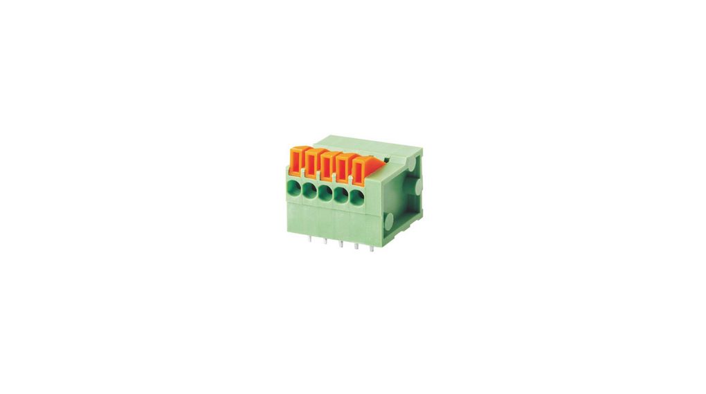 RND 205-141R-2.54-01P | RND PCB Terminal Block, THT, 2.54mm Pitch ...