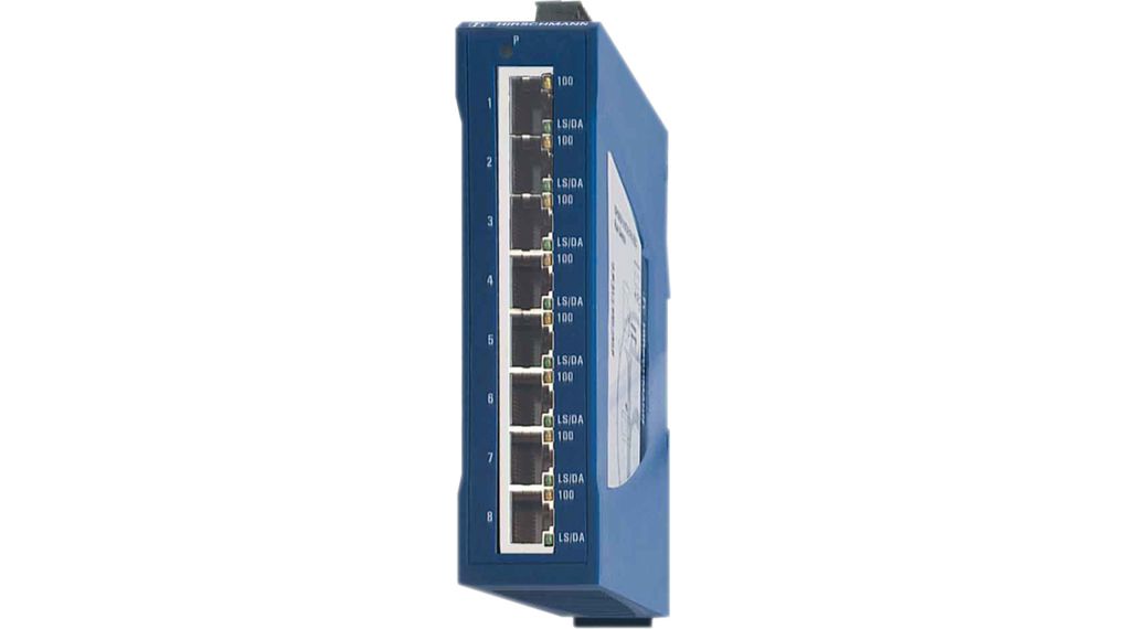 SPIDER II 8TX PoE | Hirschmann PoE Switch, Unmanaged, 100Mbps, 70W ...