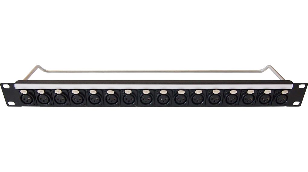 CP30182 | Cliff Rack 16x XLR Socket, Right Angle | Distrelec Germany