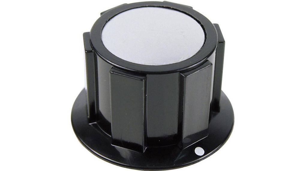 FC1622 | Cliff Rotary Knob 25.4mm Black / Silver White Indication Line ...