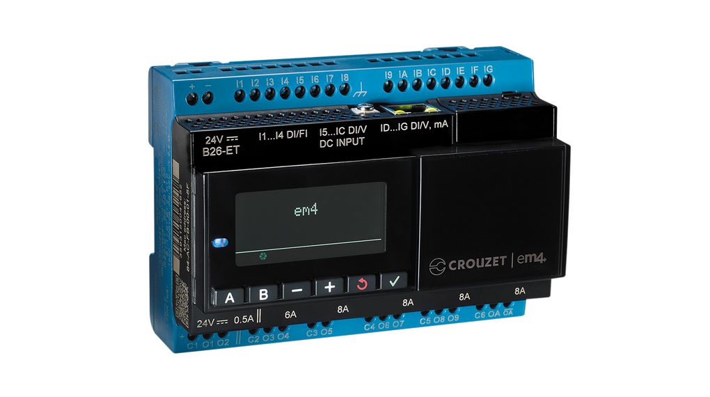 88981133 | Crouzet Programmable Logic Controller 16DI (12D/A) 8DO 2SSR ...