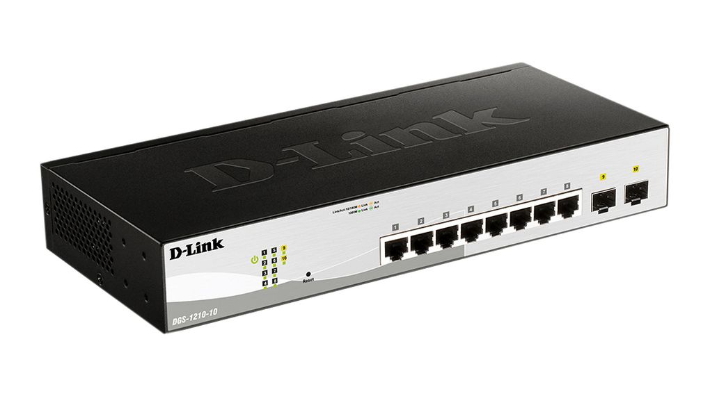 DGS-1210-10/E | D-Link Ethernet-Switch, RJ45-Anschlüsse 8, 1Gbps, Layer ...