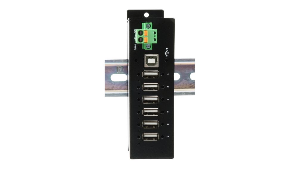 EX-1596HMVS | Exsys Industrieller USB-Hub, 6x USB-A-Buchse, 2.0 ...