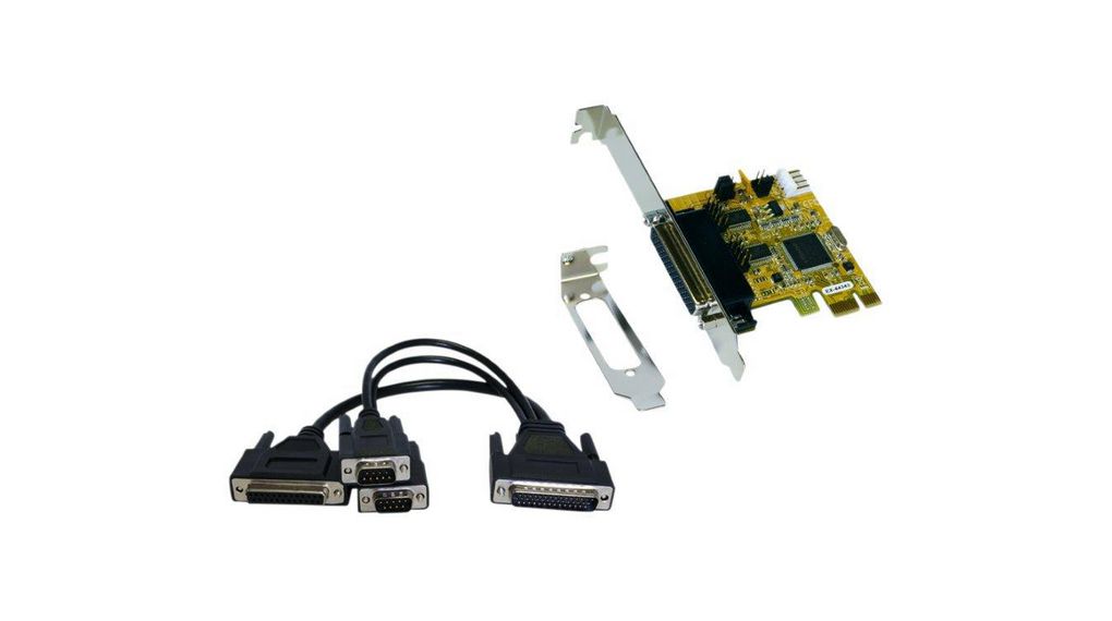 EX-44343 | Exsys Interface Card, RS232, DB9 Male / DB25 Female, PCIe ...