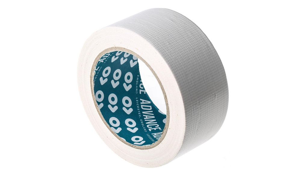 AT0170 white | Advance Tapes Duct Tape, 25m x 50mm, White, Gloss Finish ...