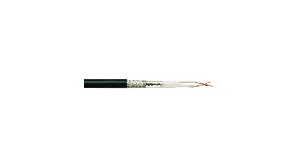 9207NH.00305 | Belden 9207NH series Unscreened Black Twin Axial Cable ...