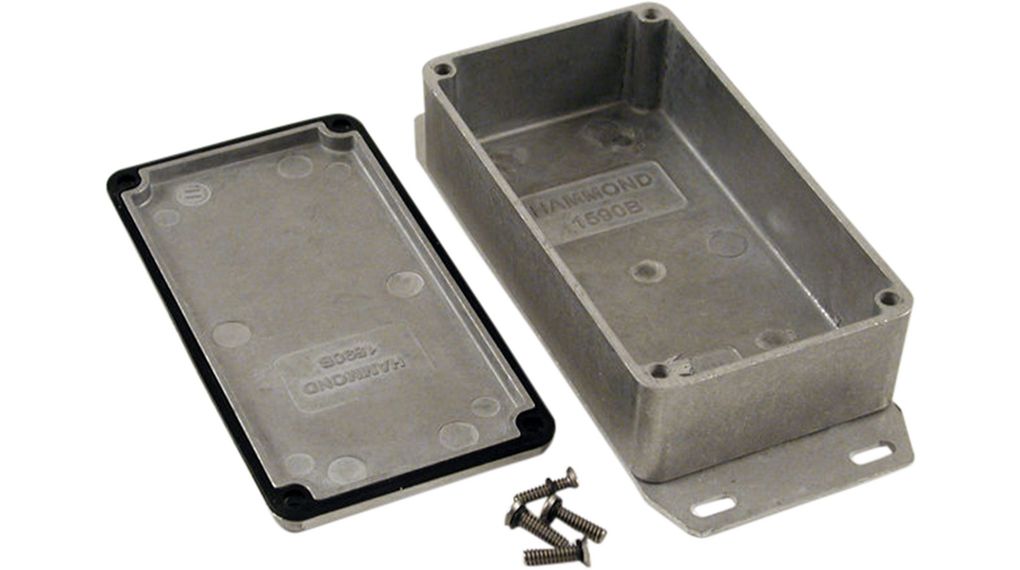 1590WBF | Hammond Watertight Die Cast Enclosure Flanged Base 1590 140 ...