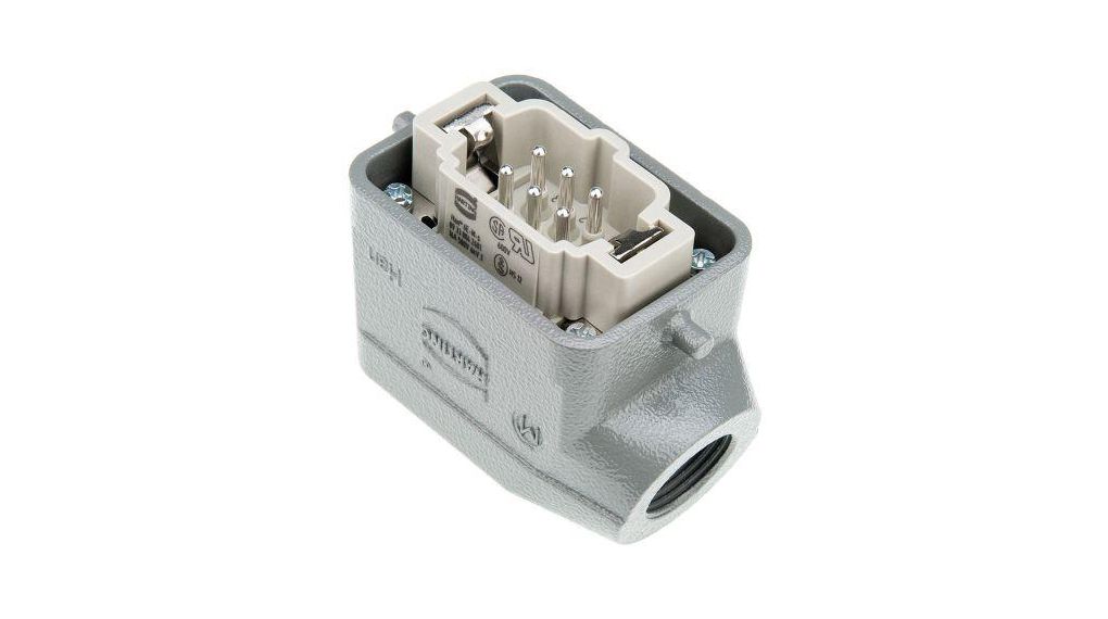 09330062601+19300061540 | HARTING Connector Set, 6 Way, 16A, Male, Han ...