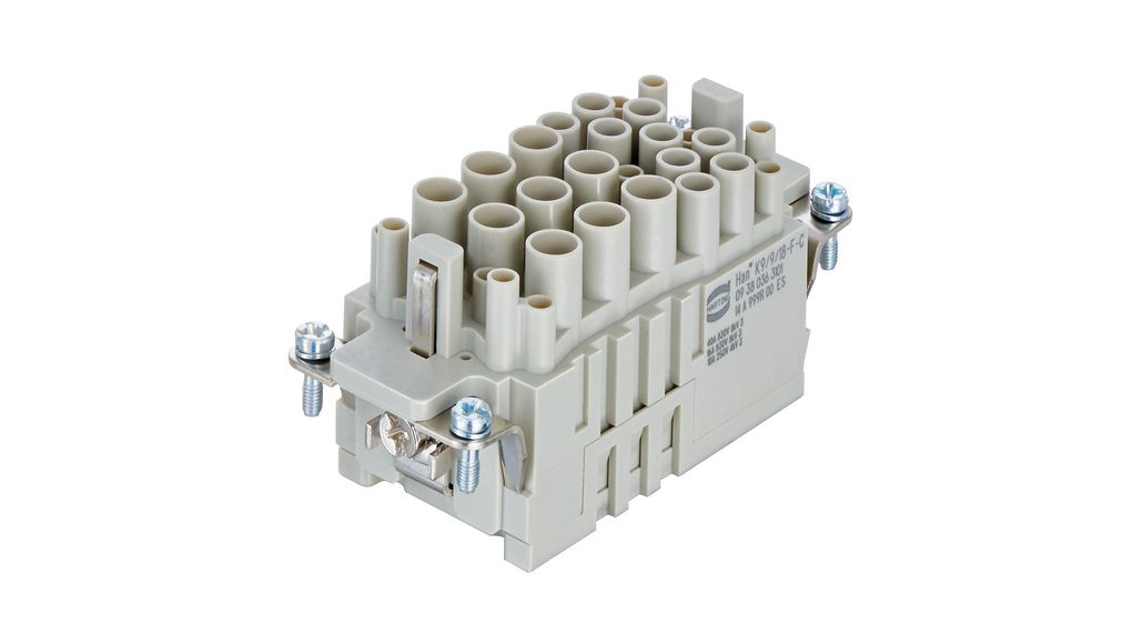 09380363101 | HARTING Insert without Contacts, Socket, 16B, Positions ...