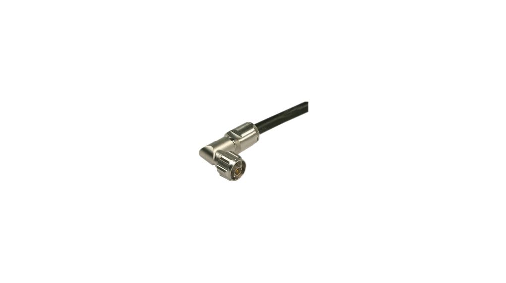 16_N-50-7-50/133_NE | Huber+Suhner RF Connector, N-Type, Brass, Plug, Right Angle, 50Ohm, Clamp ...