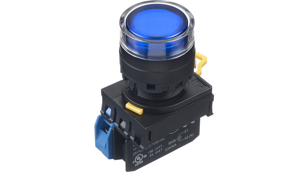 YW1L-AF2E10QM3S | IDEC Illuminated Pushbutton Switch Latching Function ...