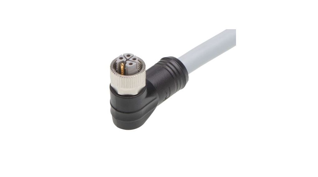 1205000210 | Molex Cordset, Grey, Angled, 16A, 14AWG, 5m, M12 Socket ...