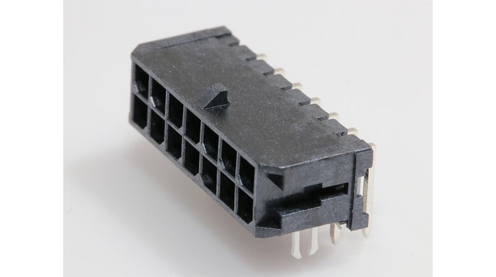 43045-1423 | Molex Micro-Fit 3.0 90° HDR 3.00mm Dual Row 10 Circuits with PCB Press-fit Metal ...