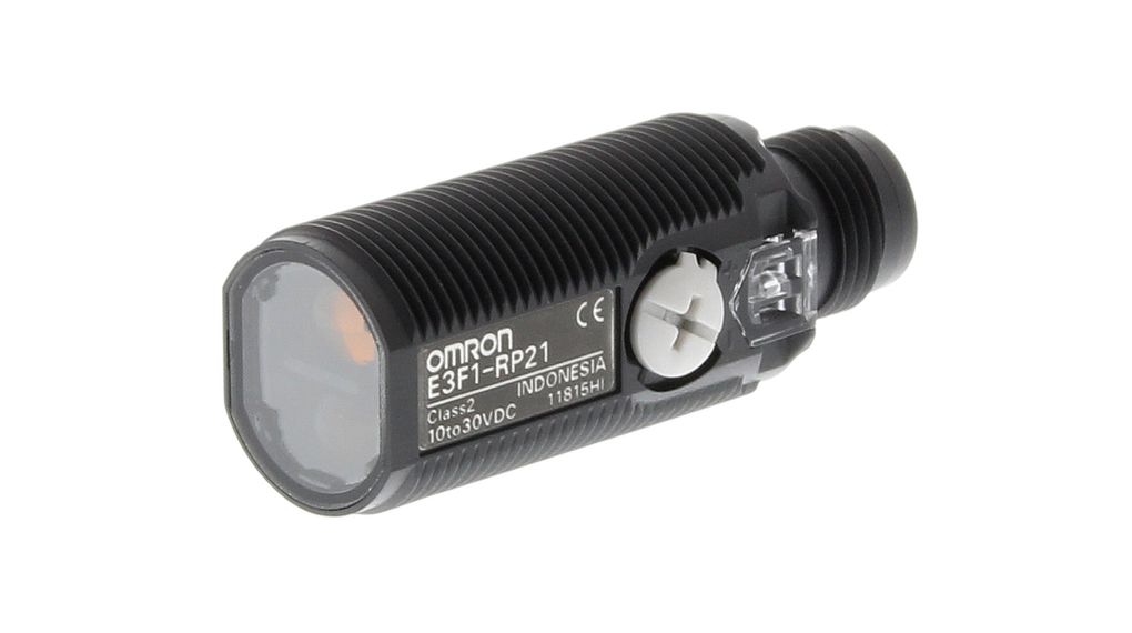E3F1RP21OMI | Omron Industrial Automation Photoelectric Sensor PNP 3m 500us 30V 100mA IP66 E3F1 ...