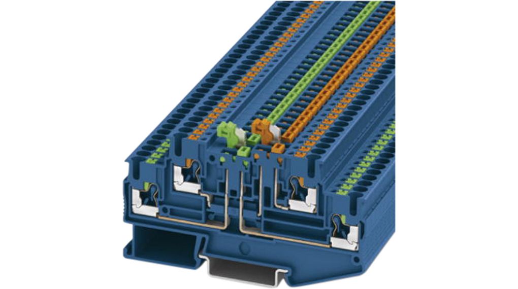 3210265 | Phoenix Contact Terminal block, Push-In, 4 Poles, 400V, 16, 2 ...