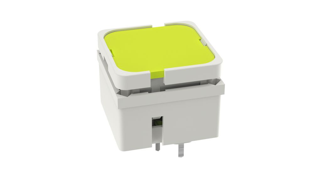 RAF | RAFI Tactile Switch with Yellow Bezel 2 LEDs 250 mA 35 V ...