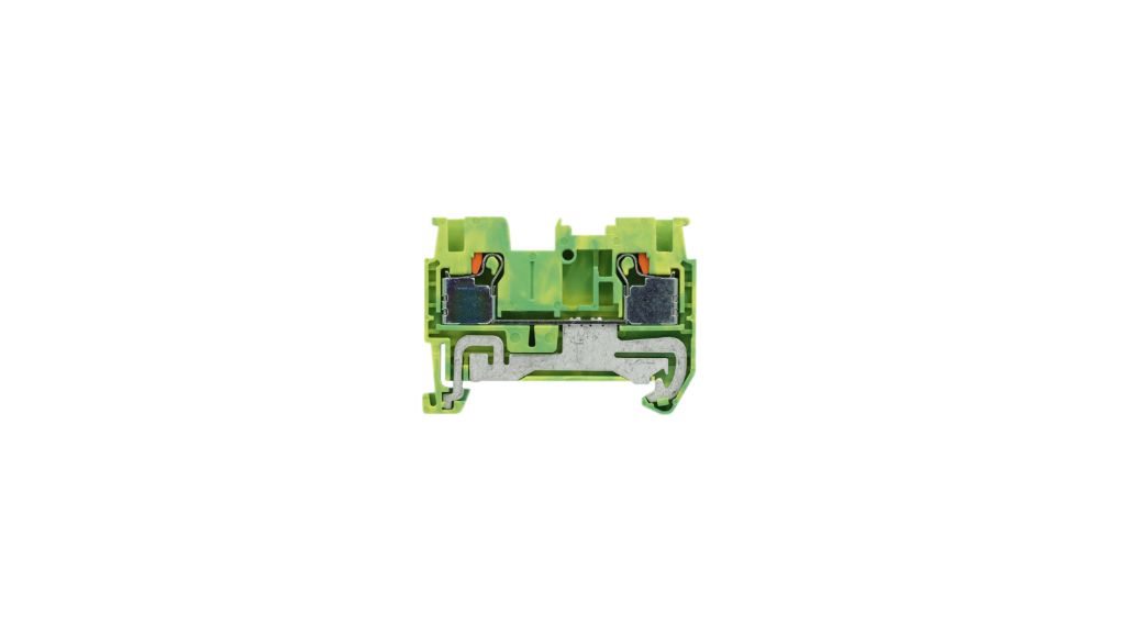 RND 205-01386 | RND Din-Rail Terminal Block, Ground, Push-In, 2 Poles ...
