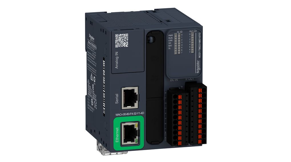 TM221ME16TG | Schneider Electric Programmable Logic Controller 24V 8DI ...