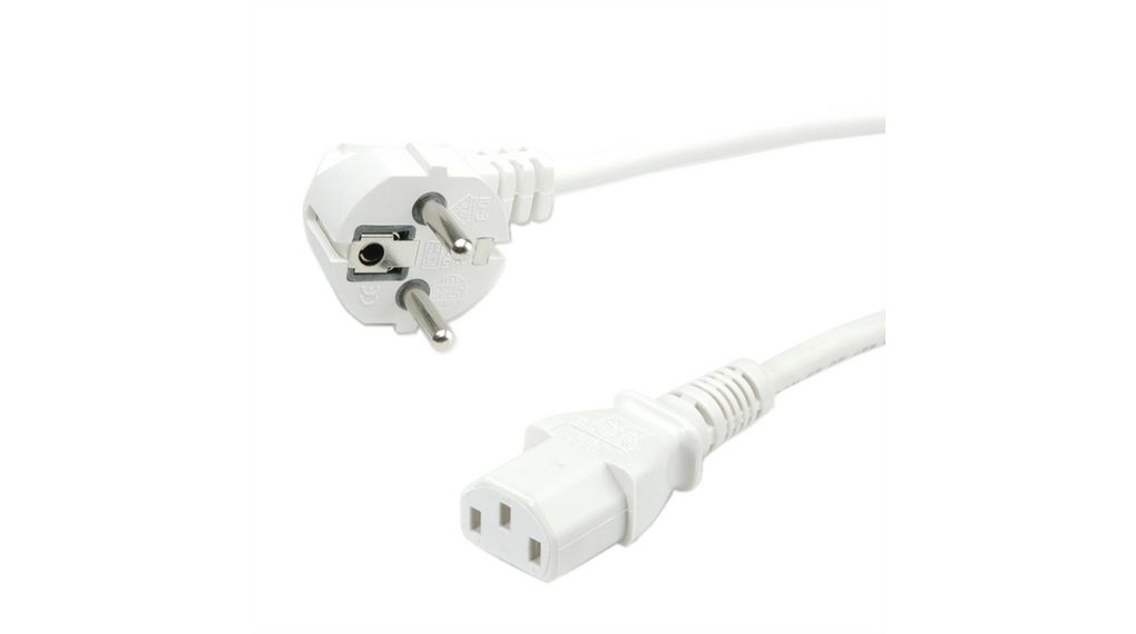 19441005 | Roline Green IEC Device Cable DE/FR Type F/E (CEE 7/7) Plug ...