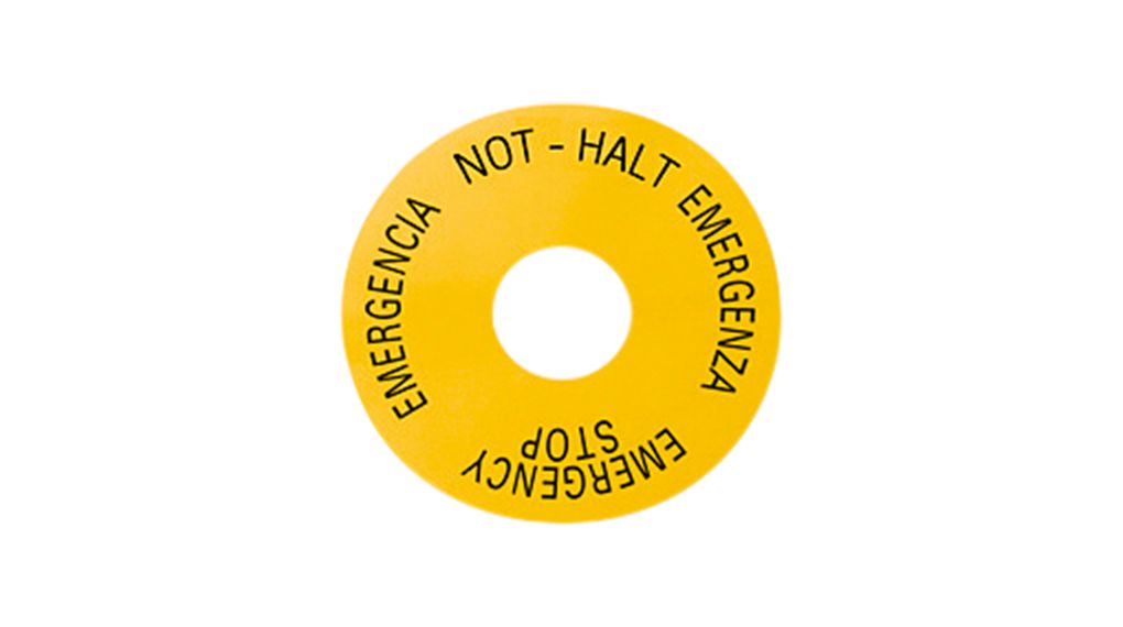 3SB3921-0BW | Siemens Alustakilpi 80mm Not-Halt Emergency Stop ...