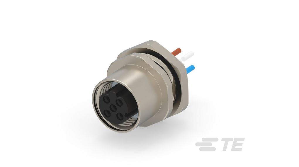 T4171310504-001 | TE Connectivity - AMP M12 Front Mount Female D4P0.2M ...