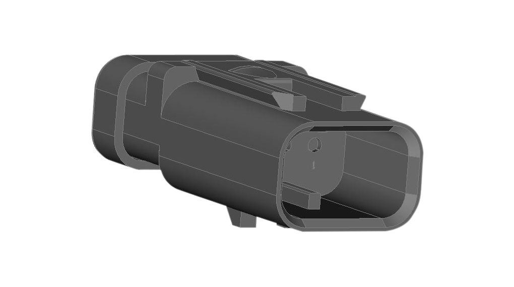 776535-1 | TE Connectivity - AMP Ampseal Housing, Red, Socket, 3 Poles ...