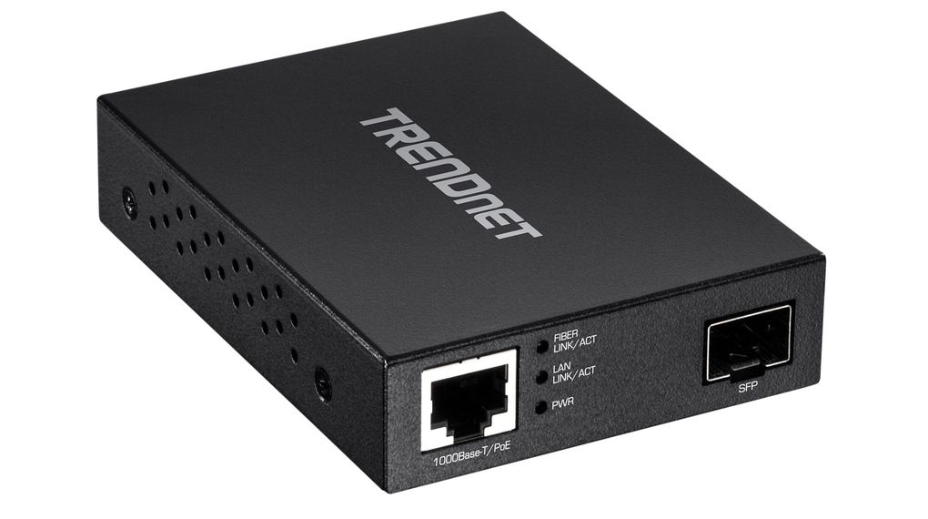 TFC-PGSFP | Trendnet PoE-mediaomvandlare, Ethernet - Single-mode-fiber / Multi-mode-fiber ...