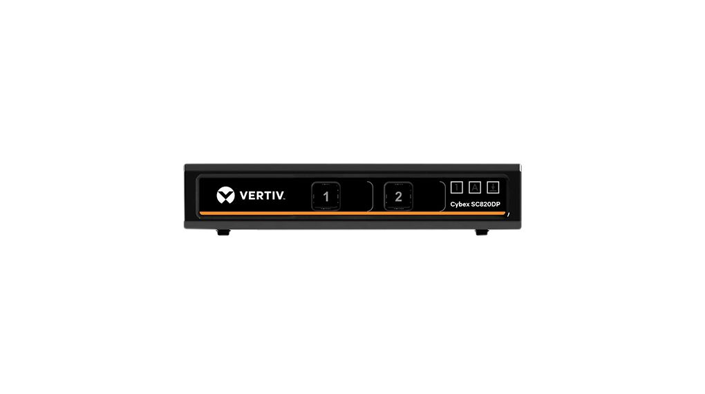 SC820DP-001 | Vertiv 2-Port KVM Switch, DisplayPort, USB-A / USB-B ...